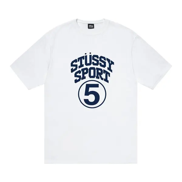 StÜssy 5 Sport Tee - White