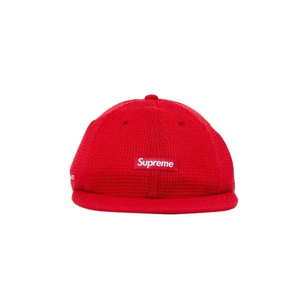 Supreme Polartec Waffle 6-panel Cap - Red