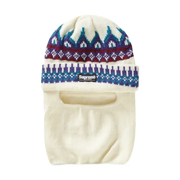 Supreme Facemask Beanie - White