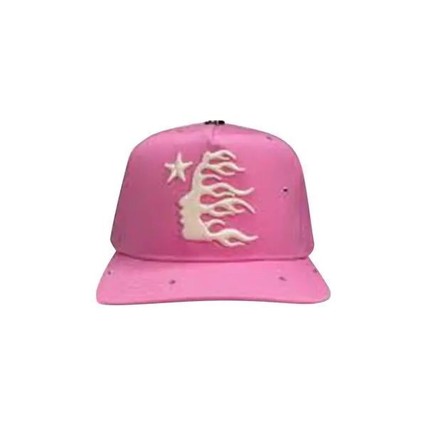 HELLSTAR Og Logo Rhinestone Snapback Hat - Pink