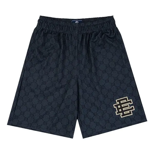 ERIC EMANUEL Ee Print Baggy Short - Black