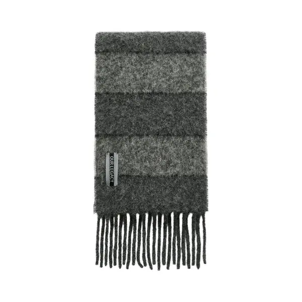 Our Legacy Estate Scarf 'static Stripe Fuzzy Alpaca - Multicolor