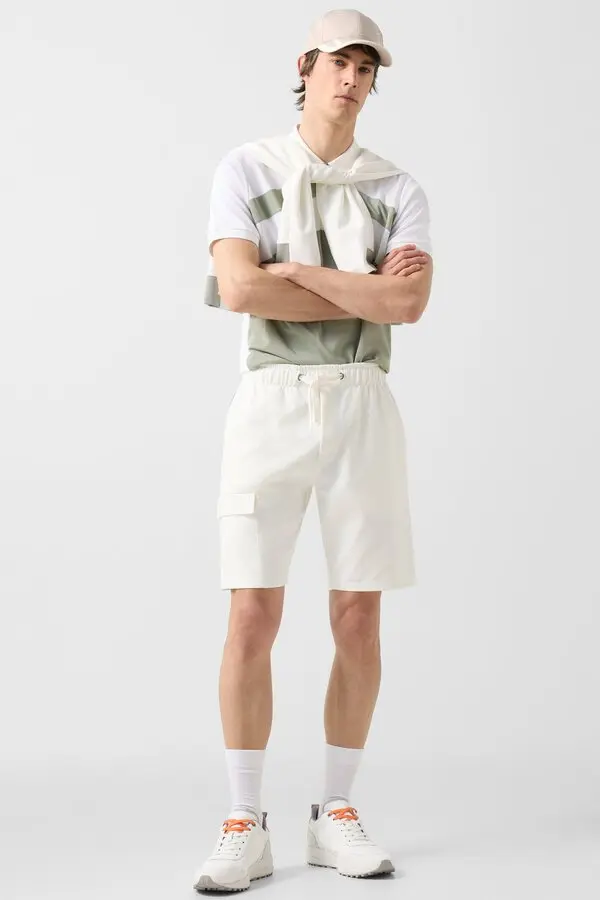 Bogner Denny Cargo Sweatshorts - Off-white/eucalyptus