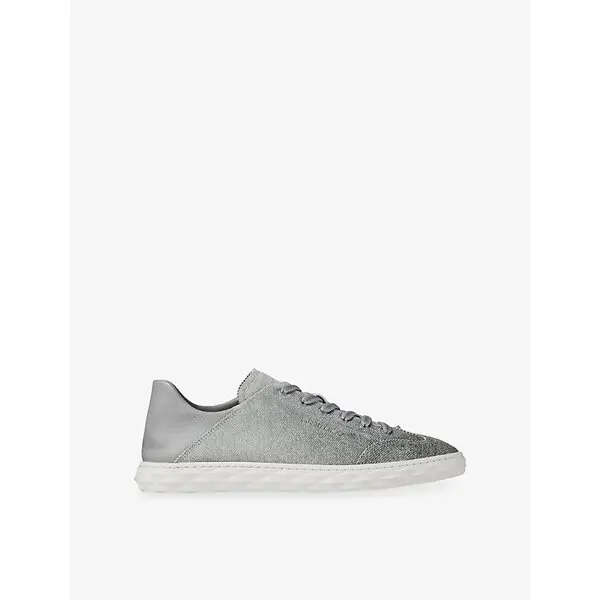JIMMY CHOO Diamond Flex Denim Suede Trainers