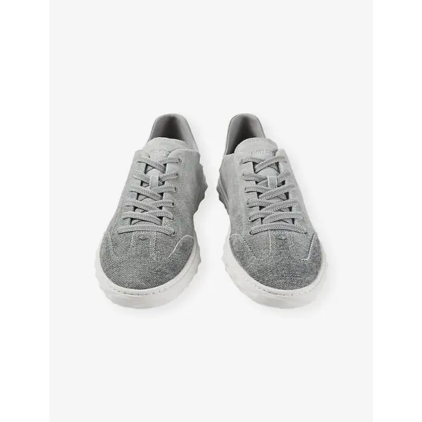 JIMMY CHOO Diamond Flex Denim Suede Trainers