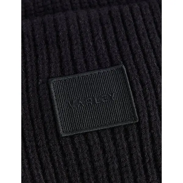Varley Logo-patch Rib-knit Beanie