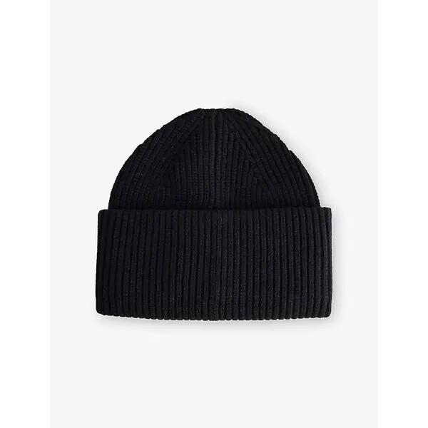 Varley Logo-patch Rib-knit Beanie