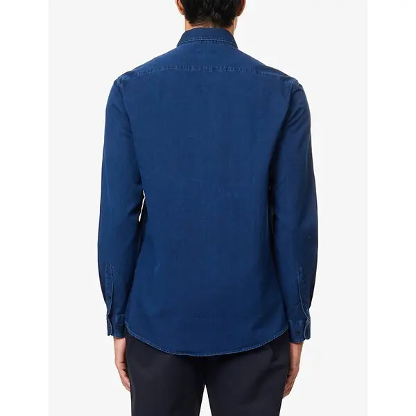 Sunspel Long-sleeves Button-down Cotton-poplin Shirt