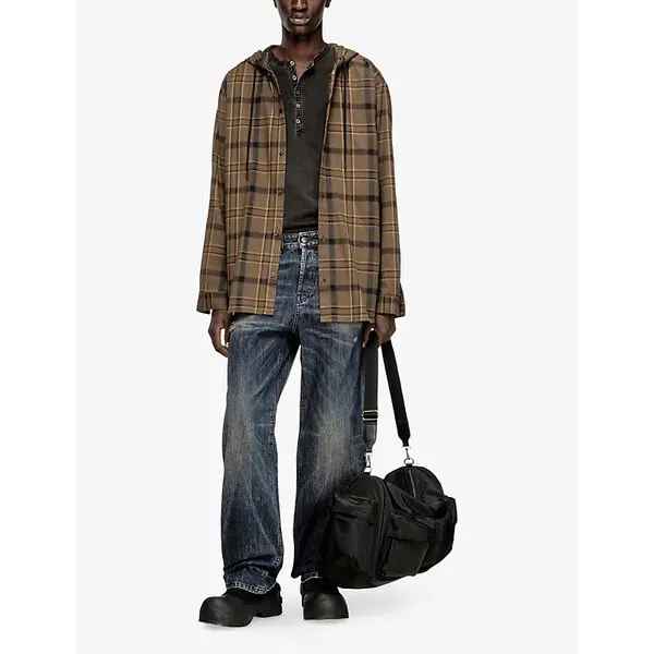 DIESEL® Cotton-blend Hooded Shirt