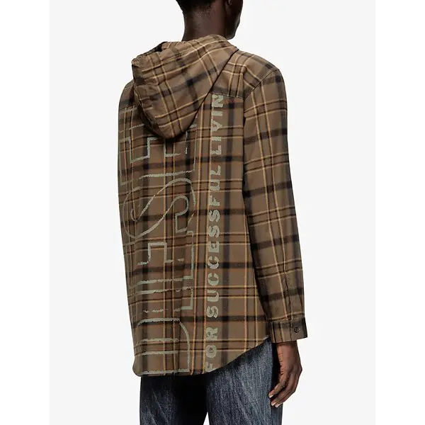 DIESEL® Cotton-blend Hooded Shirt