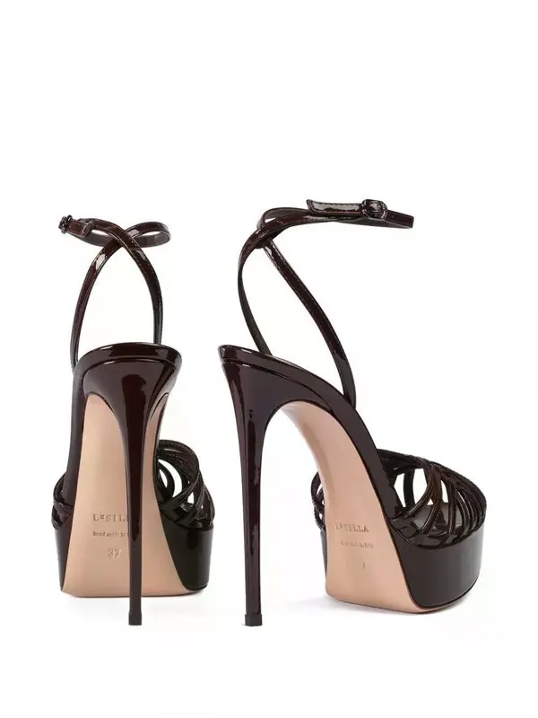 LE SILLA Embrace Platform Stiletto Sandals - Brown