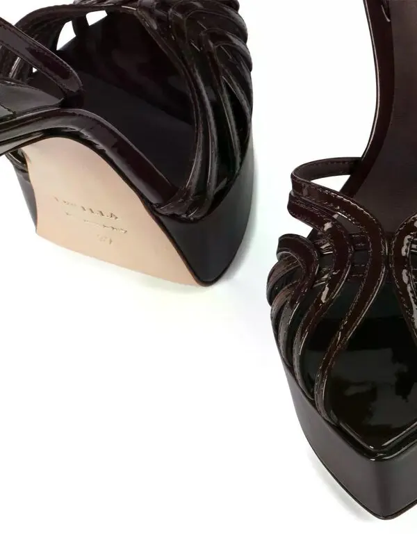 LE SILLA Embrace Platform Stiletto Sandals - Brown