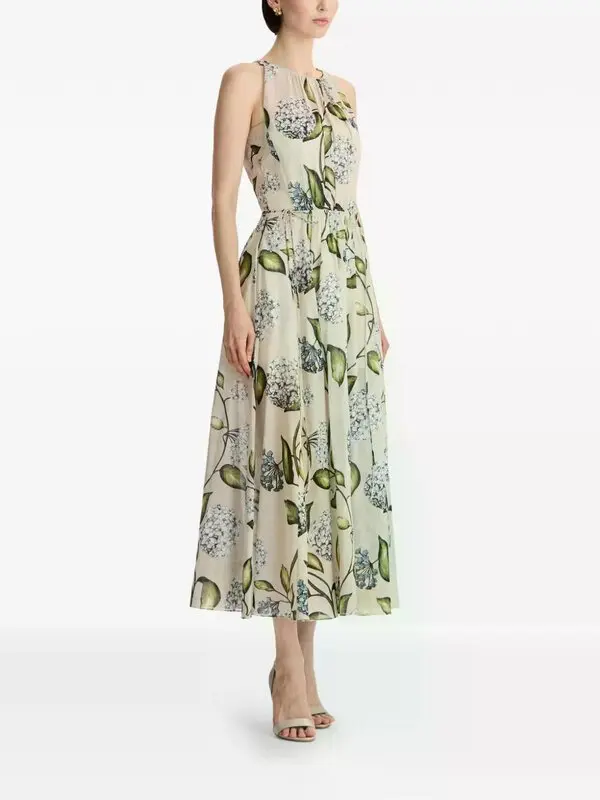 Oscar De La Renta Flower-print Maxi Dress