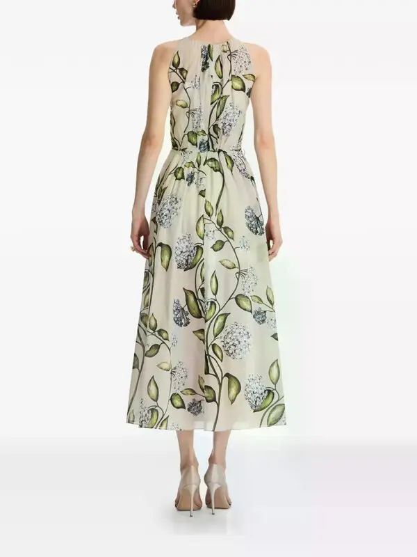 Oscar De La Renta Flower-print Maxi Dress