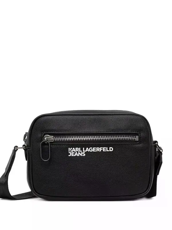 Karl Lagerfeld Zip Cross Body Bag - Black