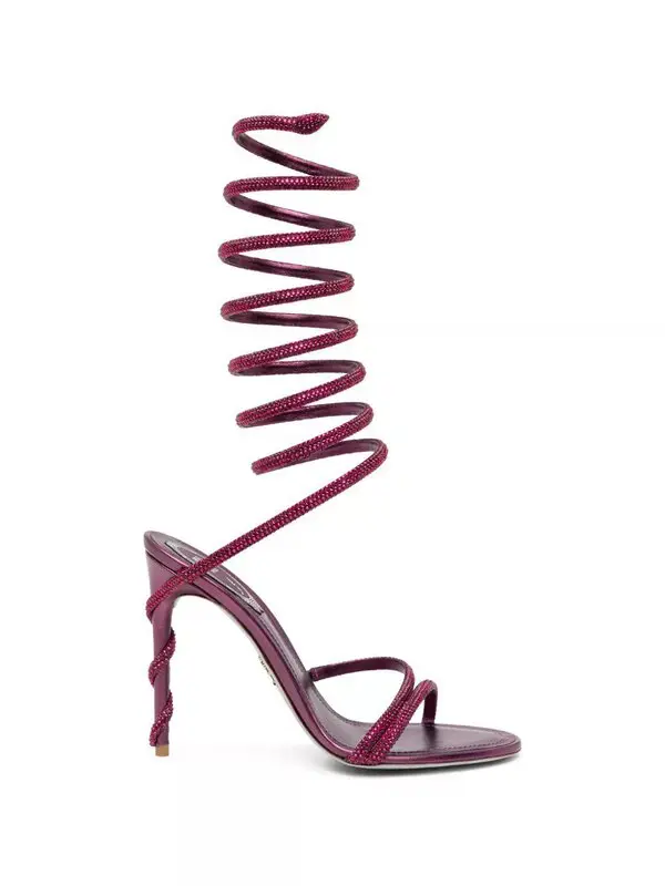 Rene Caovilla Embellished Spiral Sandals