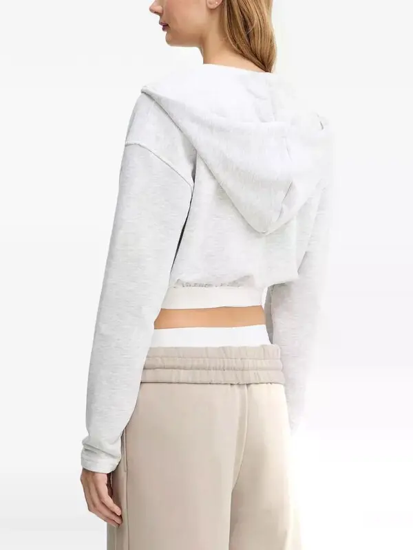 LA MANIA Cropped Zip Hoodie
