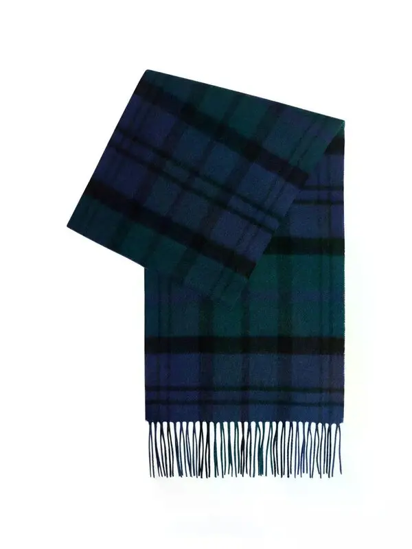 FURSAC Plaid Fringed Scarf