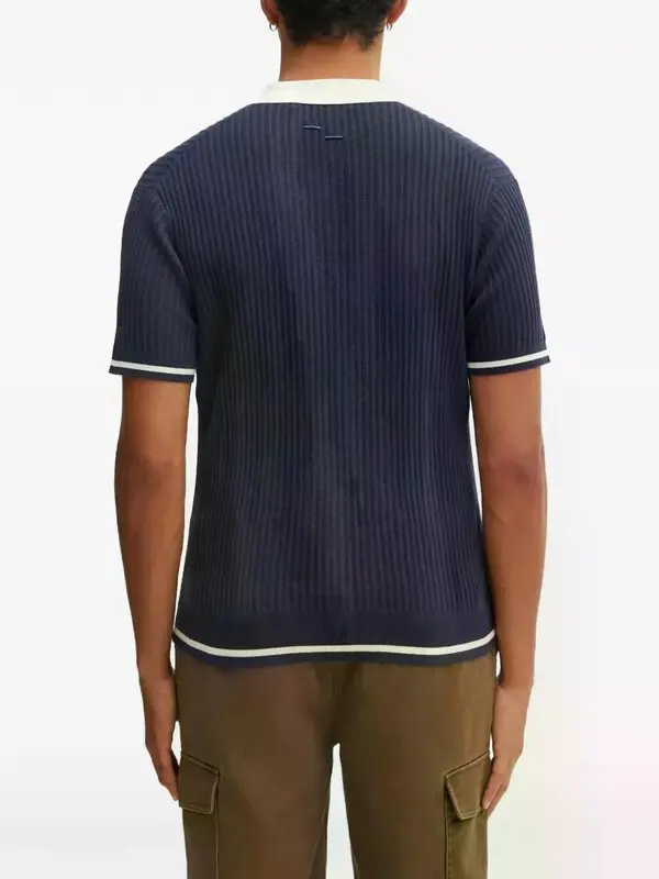 Filling Pieces Ribbed Polo Top