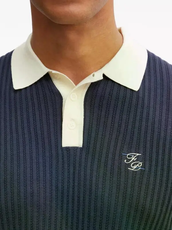 Filling Pieces Ribbed Polo Top