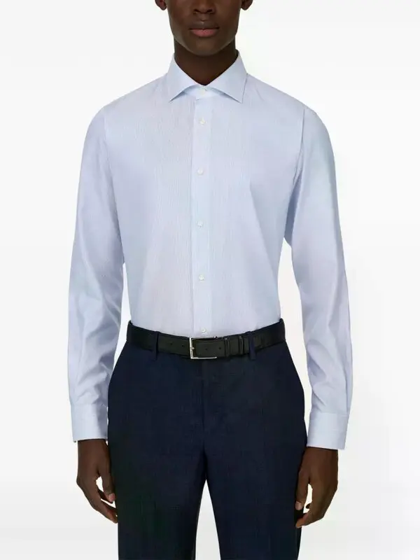 Boggi Milano Windsor-collar Shirt - Blue