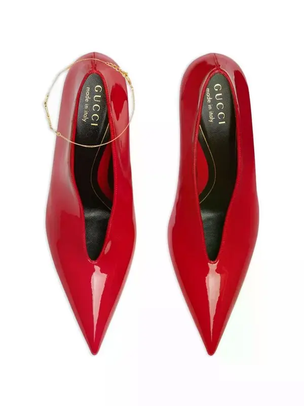 Gucci Chain Pointed-toe Pumps