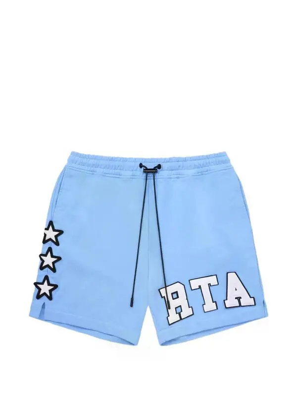 RtA Clyde Star-appliqué Track Shorts - Blue