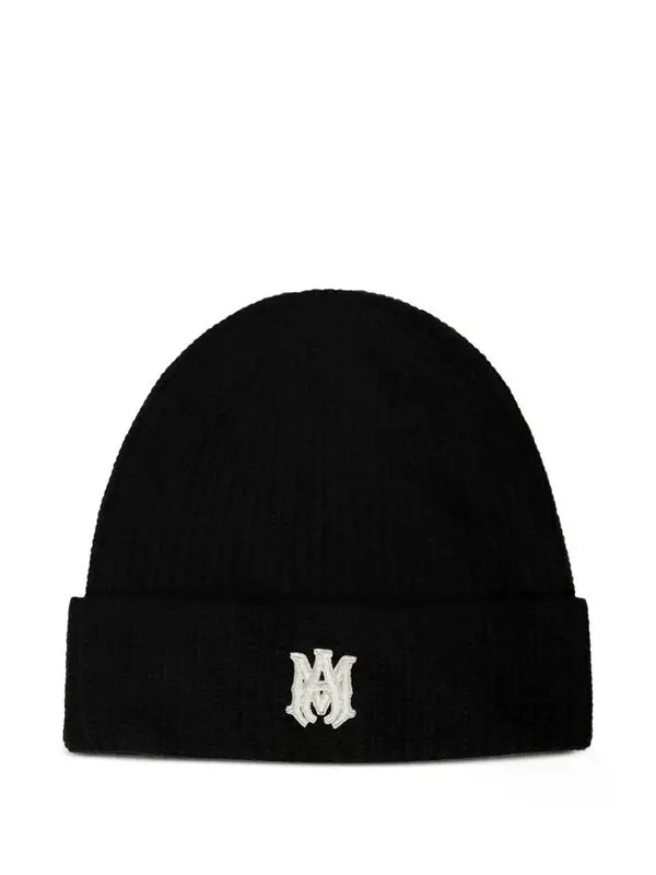 Amiri Logo-patch Beanie - Black