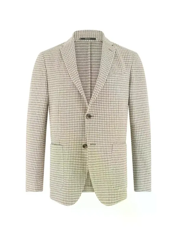 Boggi Milano Micro-patterned Single-breasted Blazer