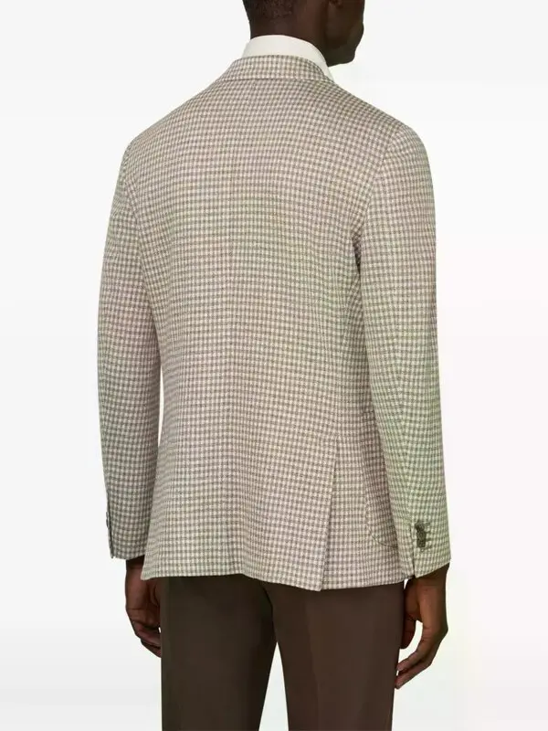 Boggi Milano Micro-patterned Single-breasted Blazer