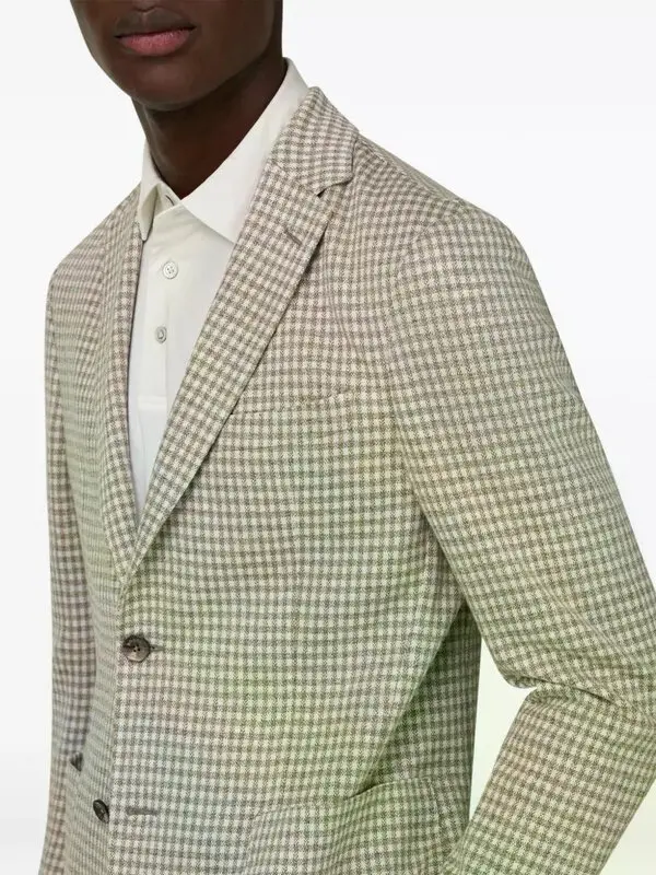 Boggi Milano Micro-patterned Single-breasted Blazer
