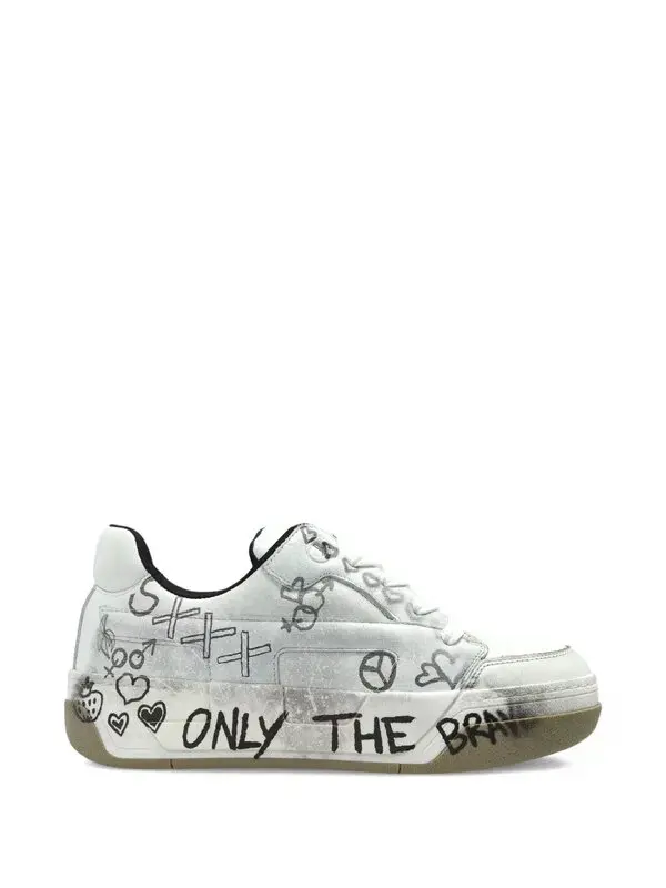 DIESEL® S-d-ollie Patterned Sneakers - White