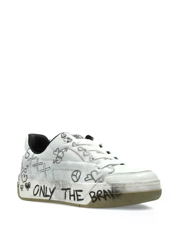 DIESEL® S-d-ollie Patterned Sneakers - White