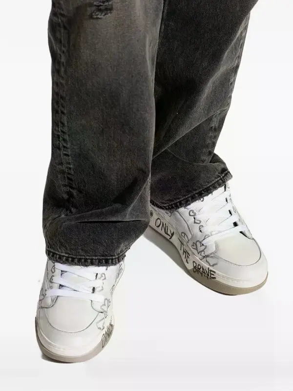 DIESEL® S-d-ollie Patterned Sneakers - White