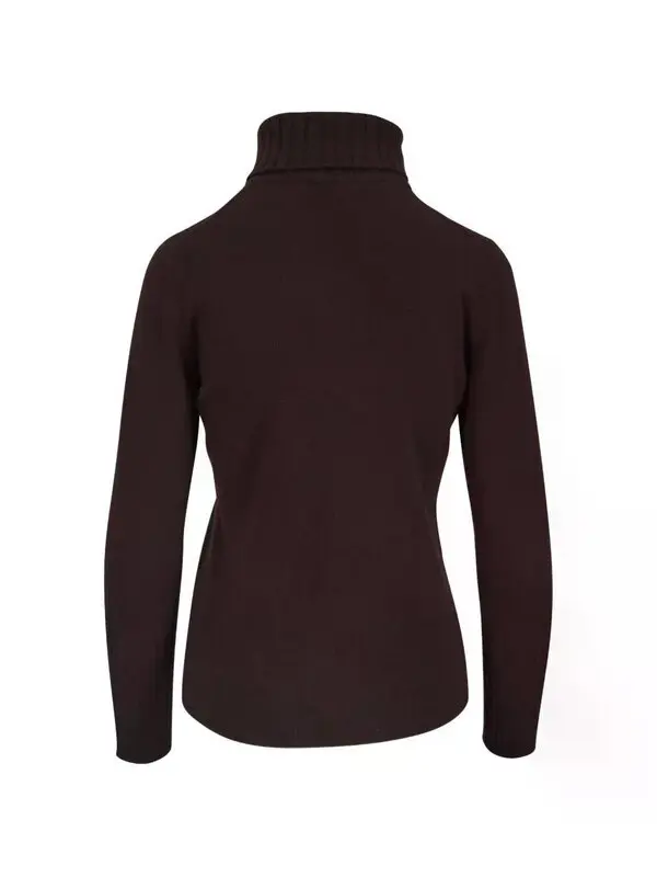 Kinross Cashmere Knitted Roll-neck Sweater