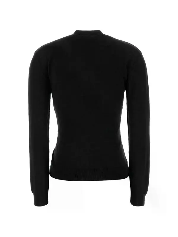 LEMAIRE Twisted V-neck Cardigan - Black