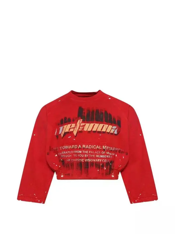 RRR123 Graphic-print Crew-neck Sweatshirt