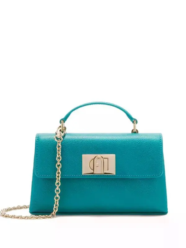 Furla Grained Printed Mini Bag - Blue
