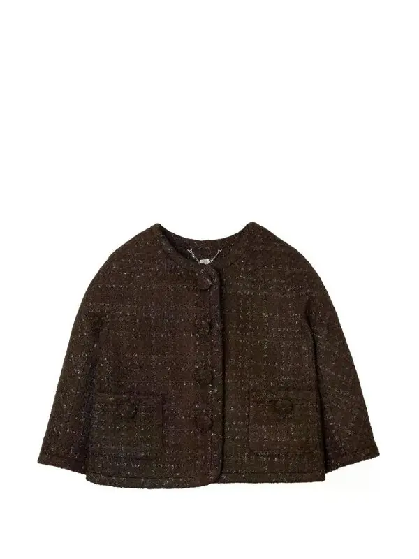 Marc Jacobs Tweed Jacket With Chain Detail