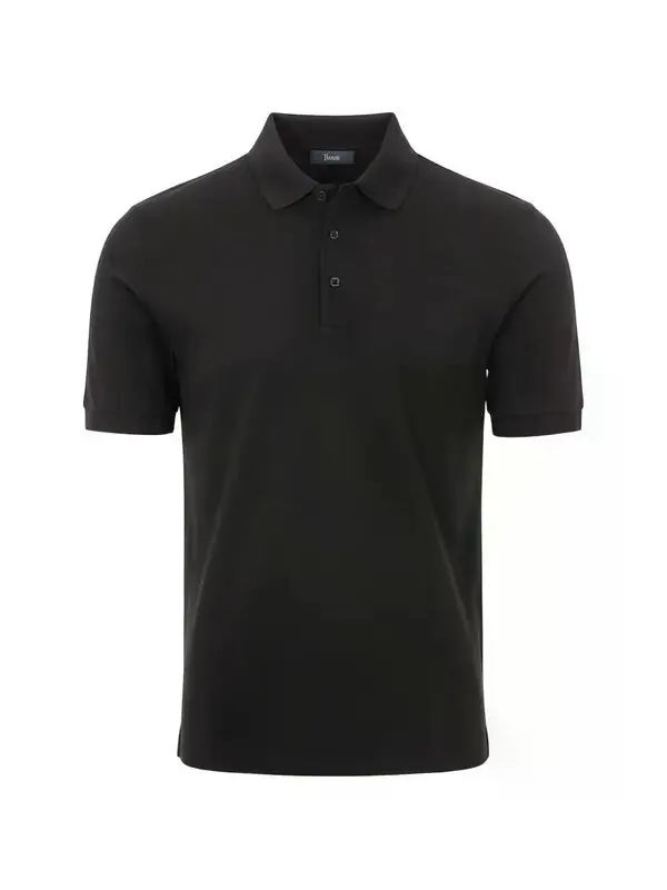 Herno Buttoned T-shirt - Black