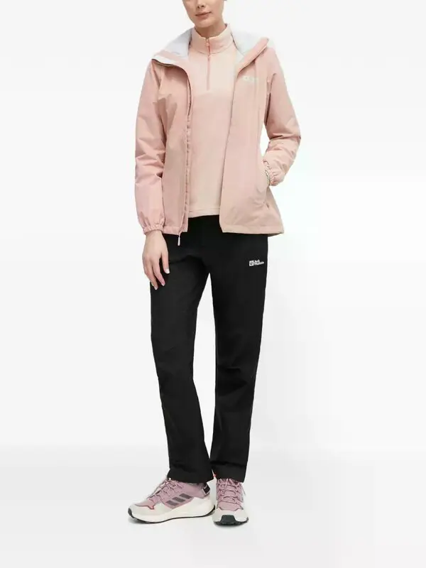 JACK WOLFSKIN Zip Hooded Rain Jacket