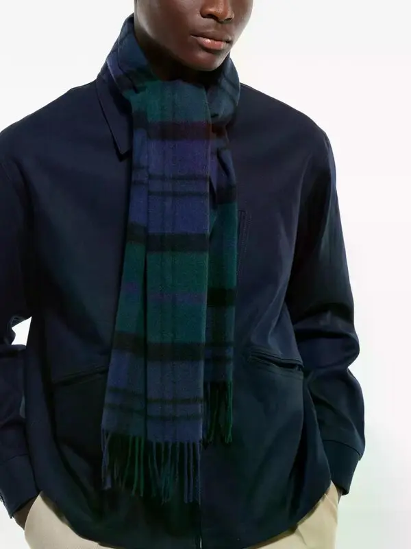 FURSAC Plaid Fringed Scarf