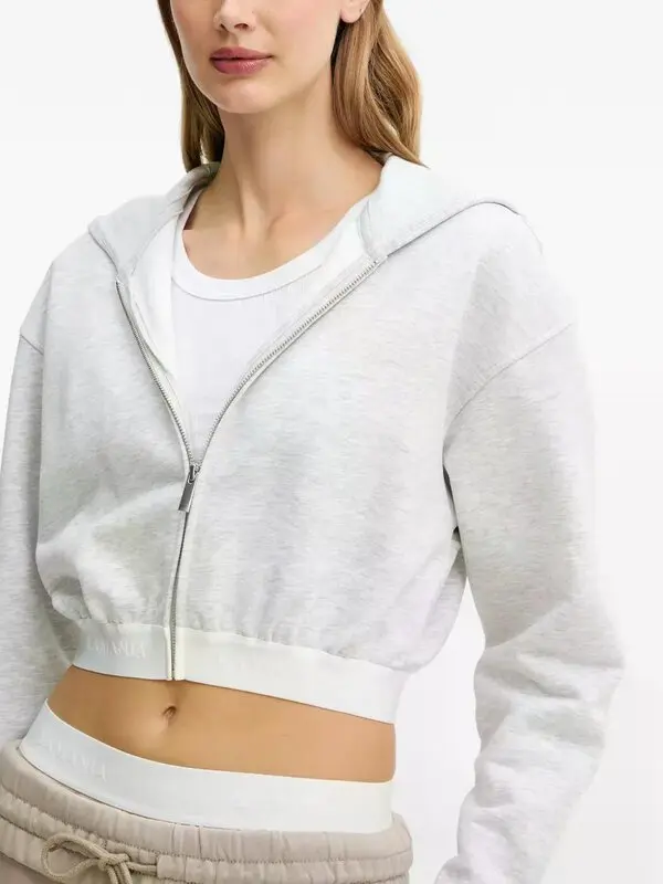 LA MANIA Cropped Zip Hoodie