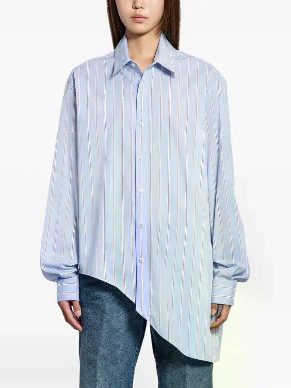 SSHEENA Asymmetric Poplin Shirt