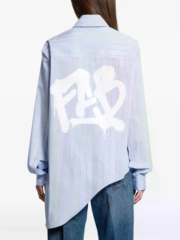 SSHEENA Asymmetric Poplin Shirt