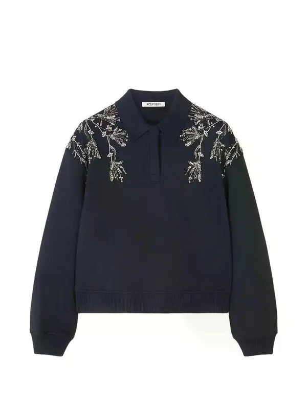 Ports 1961 Embellished Polo Top