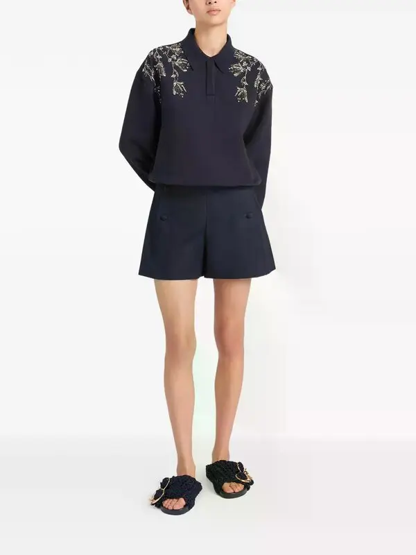 Ports 1961 Embellished Polo Top