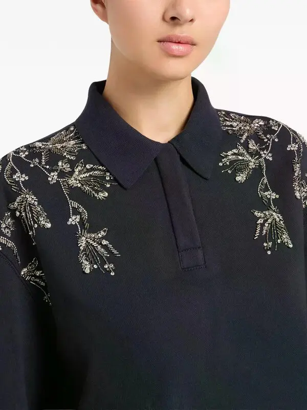 Ports 1961 Embellished Polo Top