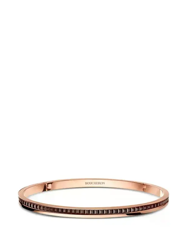 Boucheron Engraved Logo Bangle - Pink