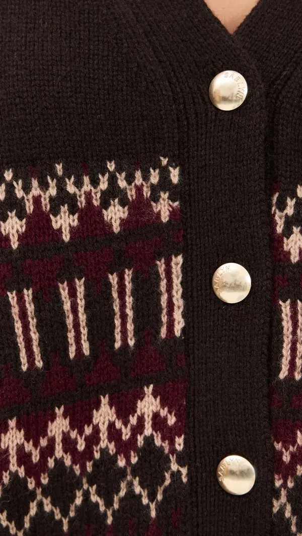 Sablyn Elliot Boxy Cropped Cashmere Cardigan - Oaktree Multi